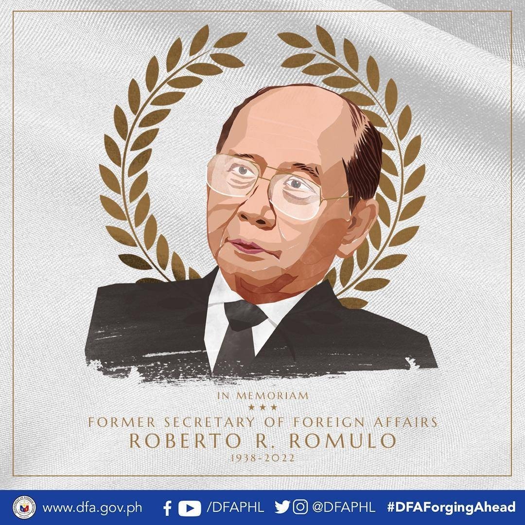 Online Condolence Book – Former Secretary of Foreign Affairs Roberto R ...